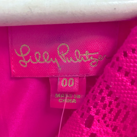 Lilly Pulitzer | Dresses | Bungalow Blossom Lace Pink Dress Lilly ...